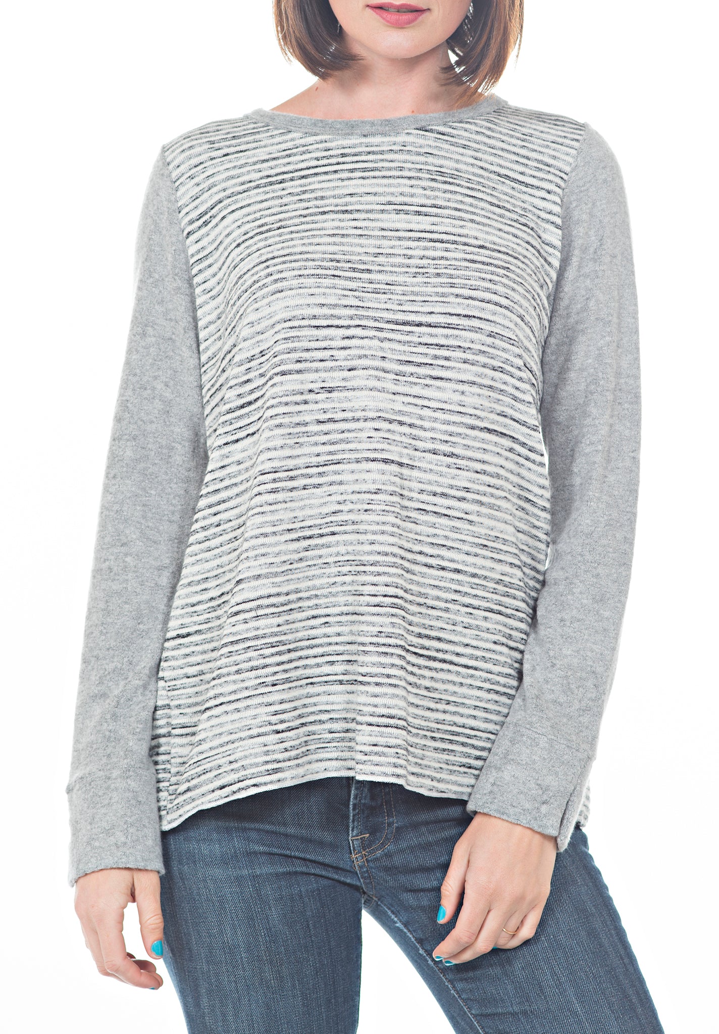 LS OPEN BACK SWEATSHIRT