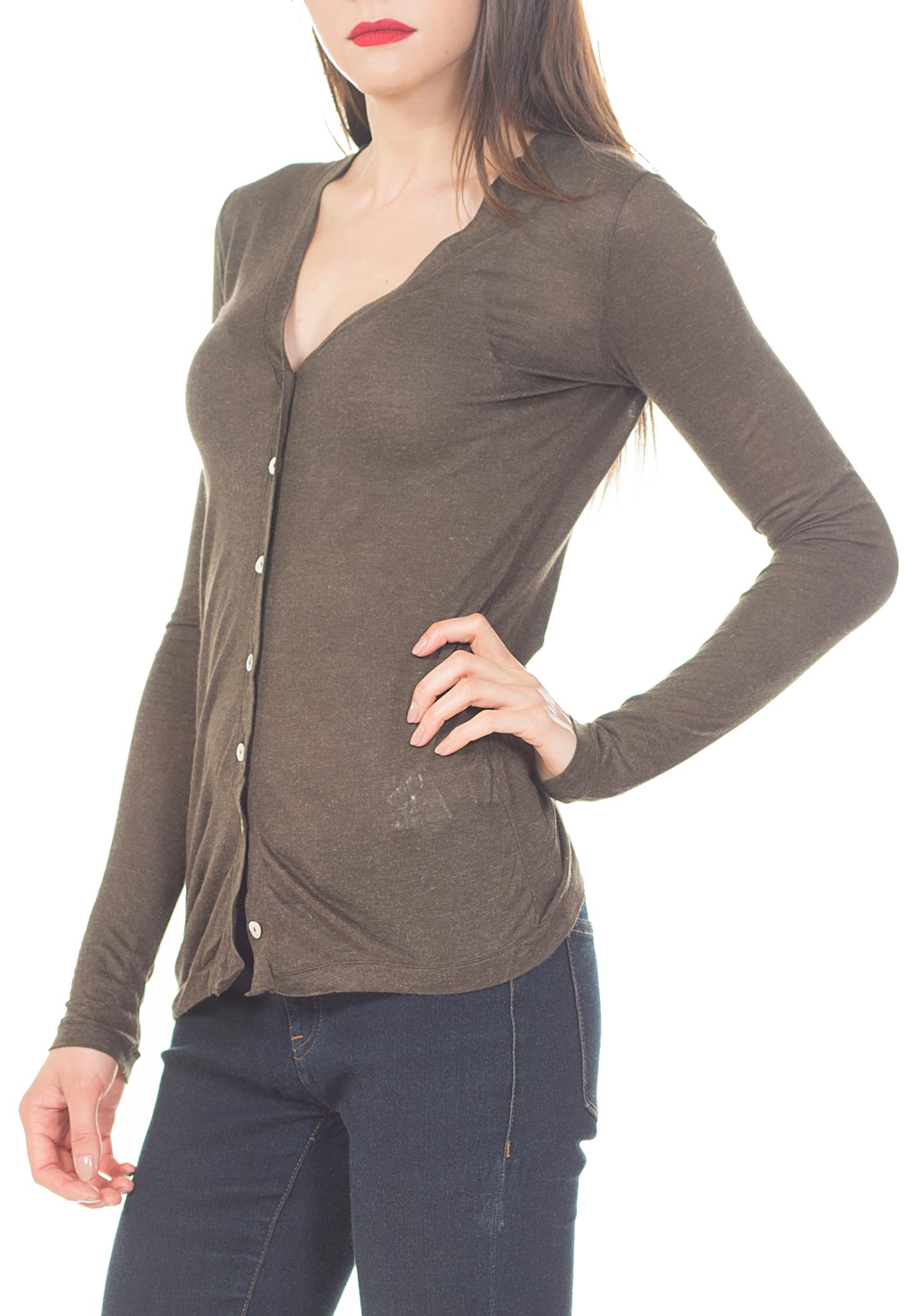 Button Front Pleated Back Jacket